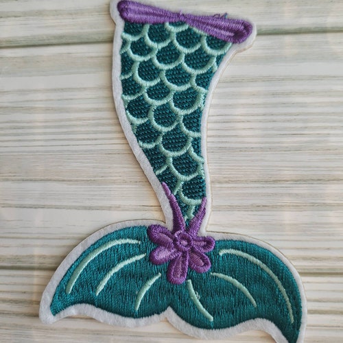 Seashell Iridescent Iron on Patch Mermaid Shell Sew Patch - Etsy