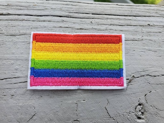 LGBTQ Pride Flag Iron on Patch | Etsy
