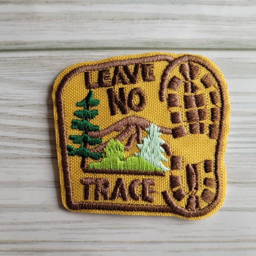 Leave No Trace Patch Embroidered Iron On Girl Boy Scout - Etsy