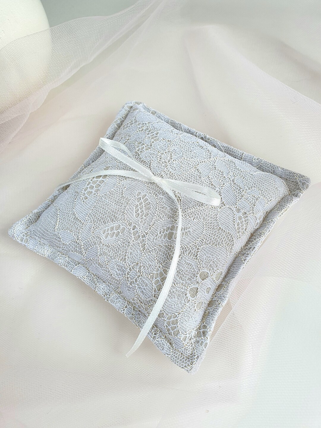 Simple Linen Ring Pillow - Minimalist Small Ring Pillow for Weddings ...