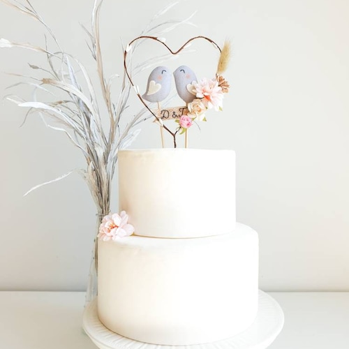 Love Bird Wedding Cake Topper Birds High Fashion Decor Small - Etsy