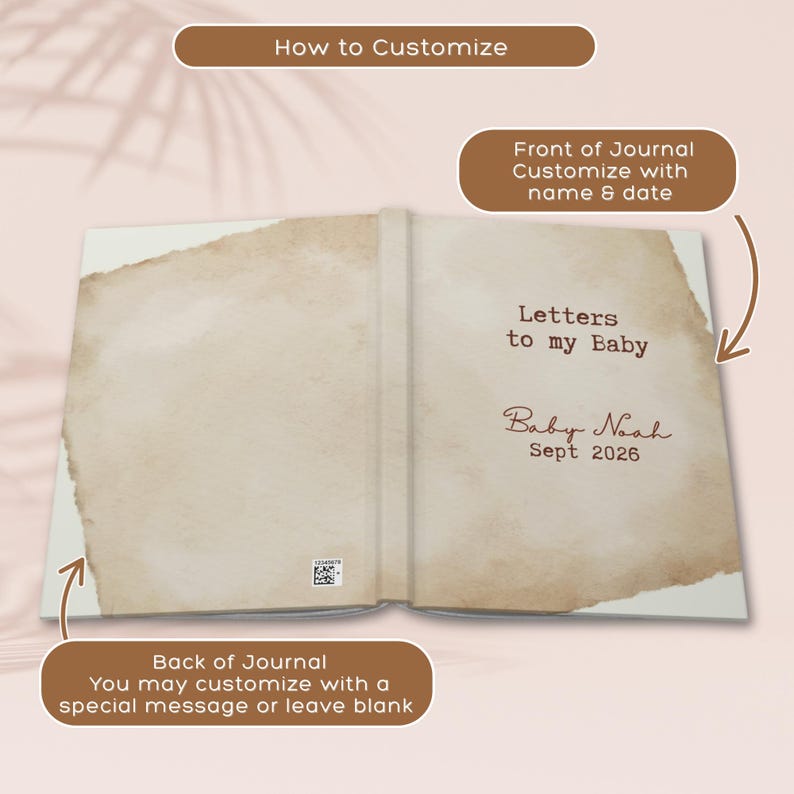 Personalized Letters to My Baby Journal, Keepsake Gift - Etsy