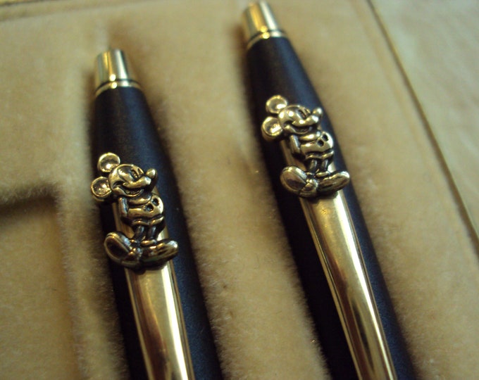 Mickey Mouse Cross Pen and Pencil Set - Etsy
