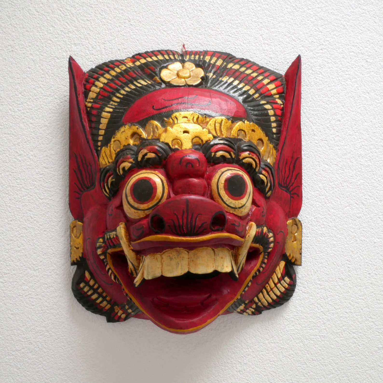 Large Balinese Barong Mask H33cm Polychrome Handpainted | Etsy