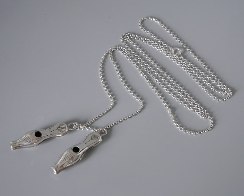 Antique Needle Guards 835 Silver Chain Necklace 45 Inch Dutch - Etsy