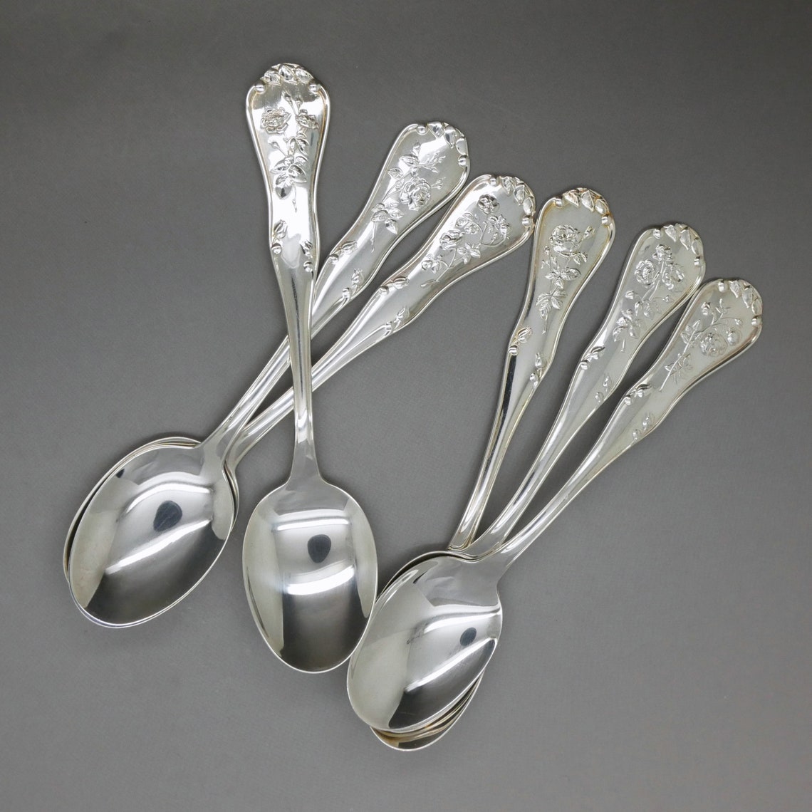 Boxed Set 6 Silver Coffee Tea Spoons High Tea Solid Silver | Etsy