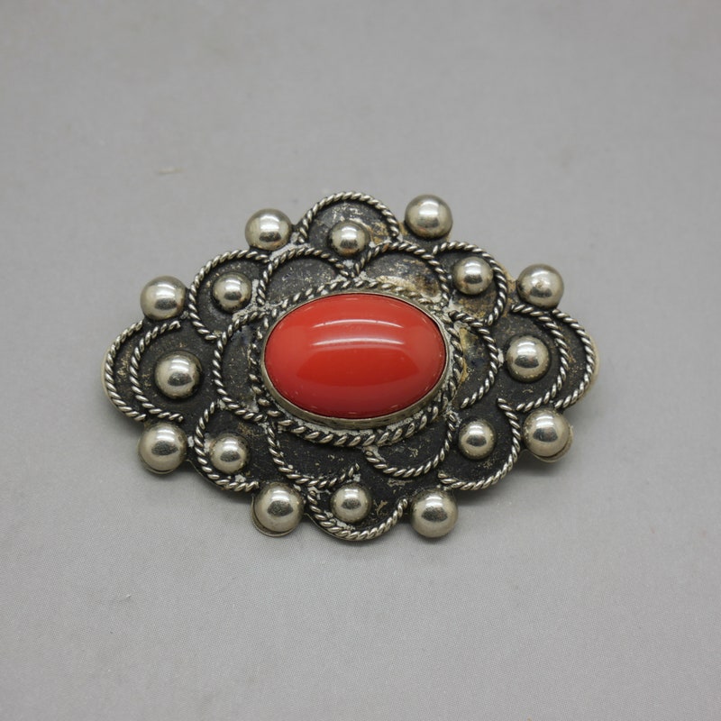 Coral Pin - Etsy