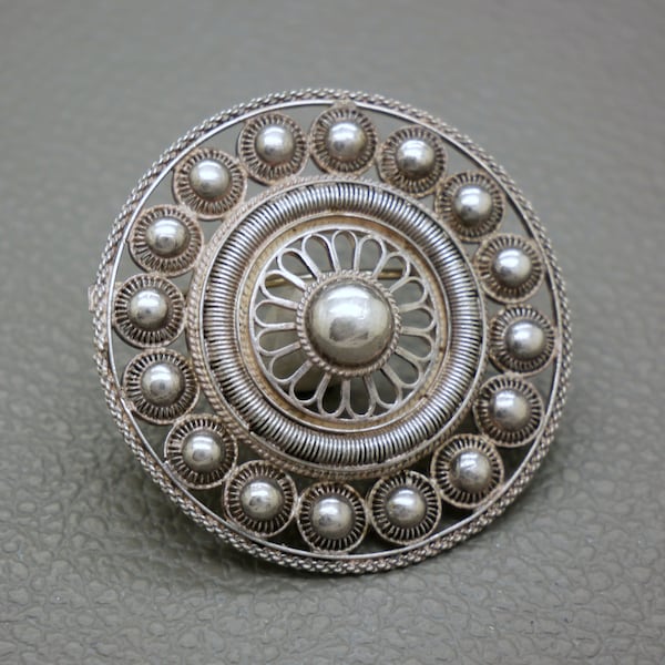 Button Brooch - Etsy
