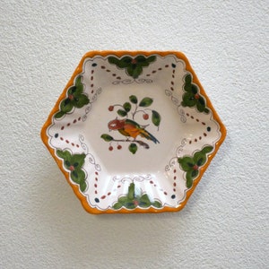 Makkum Wall Plate D17cm, Ring Tray, Royal Tichelaar Handpainted Bird ...