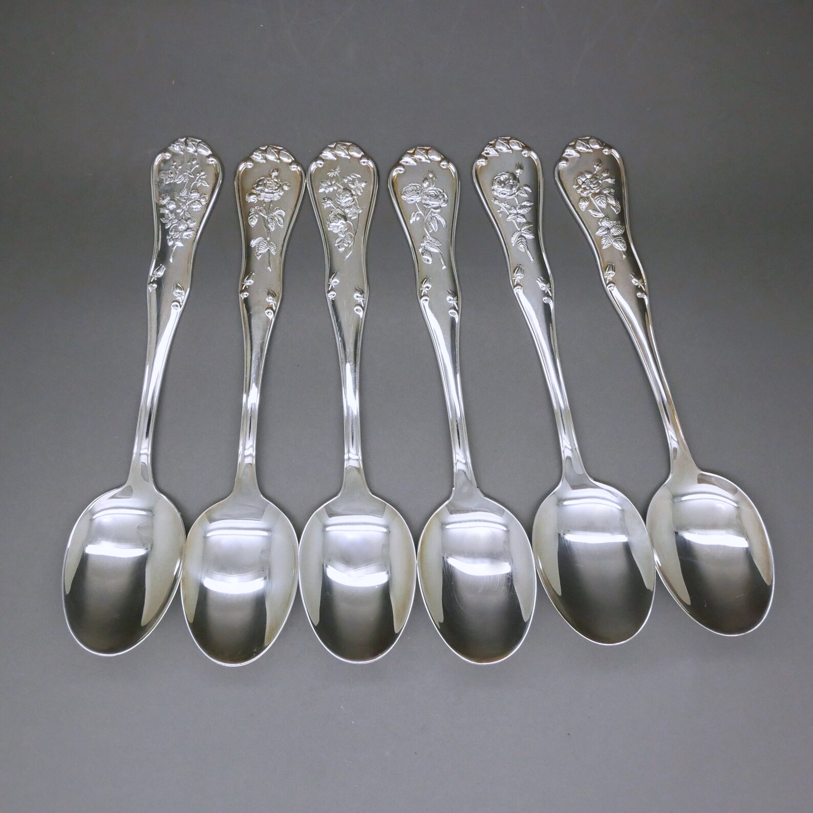 Boxed Set 6 Silver Coffee Tea Spoons High Tea Solid Silver | Etsy