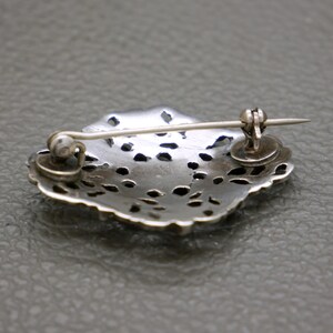 Antique Victorian Diamond Brooch – Old Mine Cut Diamonds & 835 Silver ...