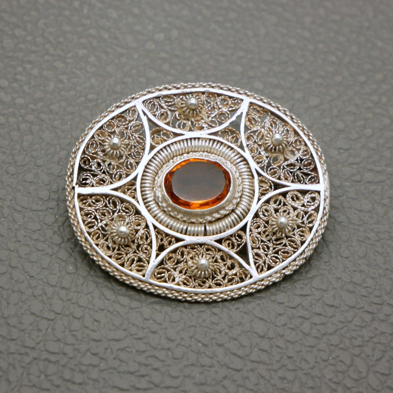 Filigree Brooch - Etsy