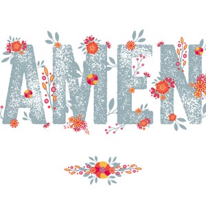 AMEN. 8x10 Bible Printable Motivational Inspirational Quote. Christian ...