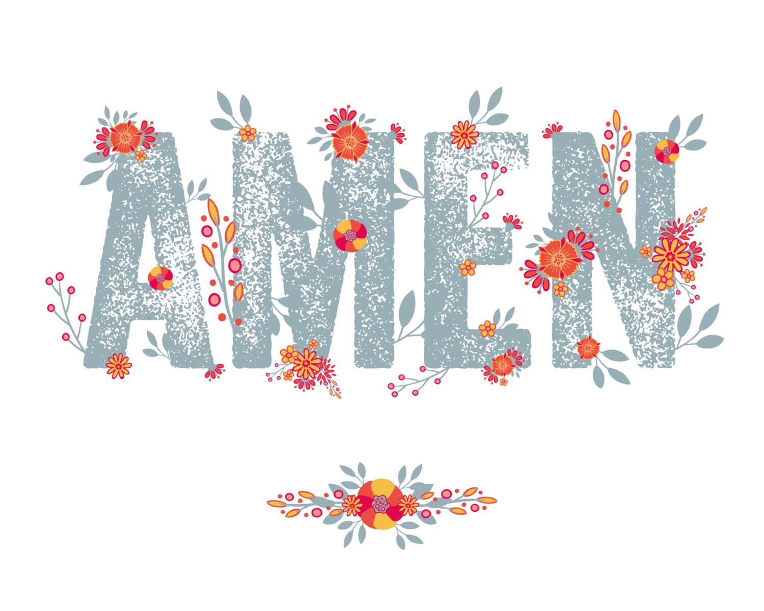 AMEN. 8x10 Bible Printable Motivational Inspirational Quote. - Etsy