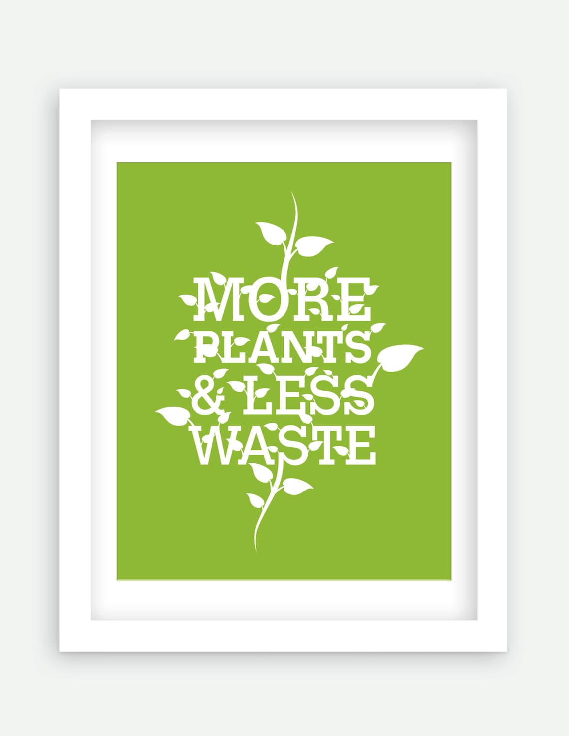 More Plants and Less Waste Printable Inspirational and - Etsy