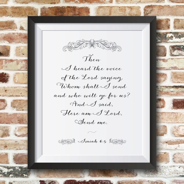 Here I Am Lord - Etsy