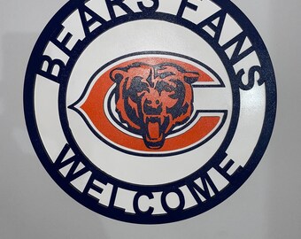 Chicago Bears Welcome Signs - Etsy