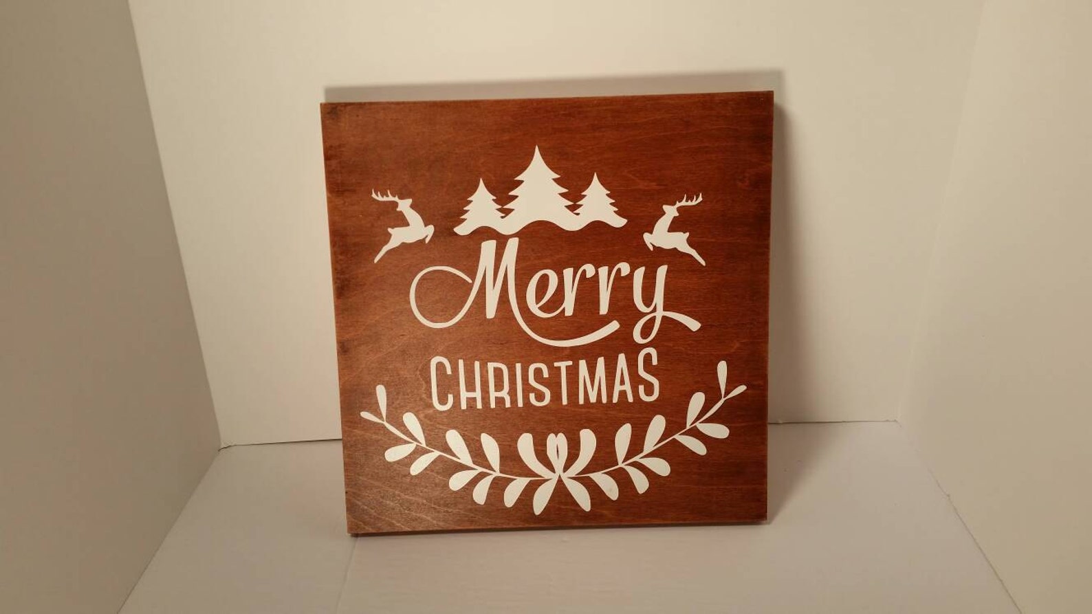 Handmade Christmas Sign Wooden Christmas Sign Hand Painted - Etsy