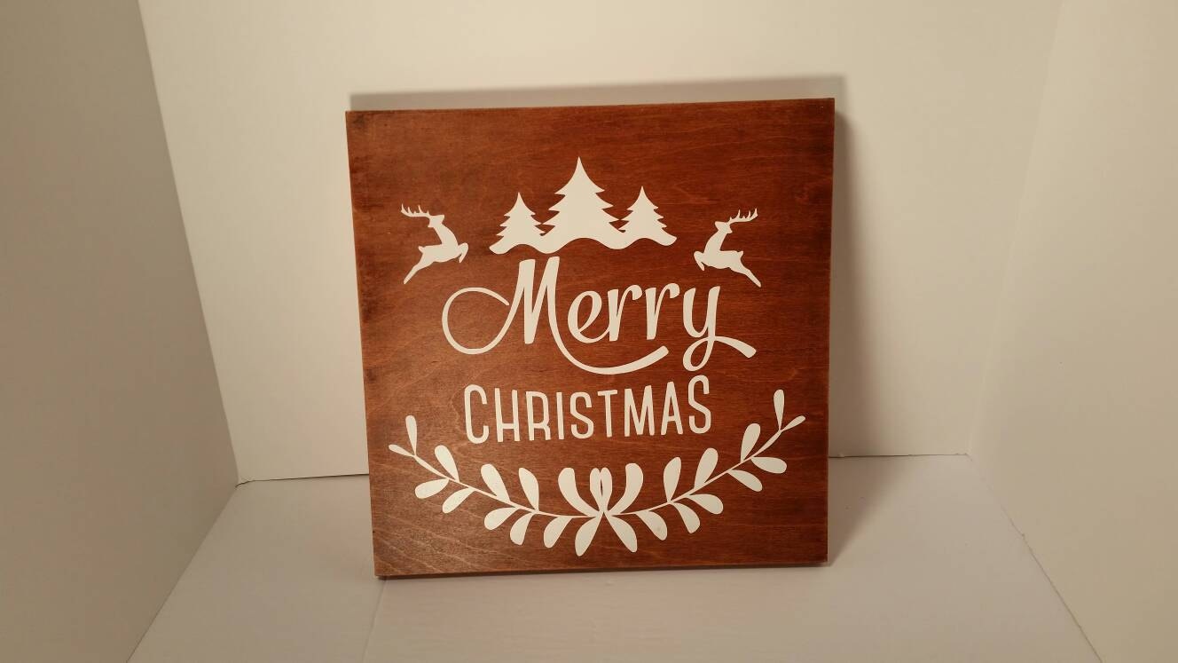 Handmade Christmas Sign Wooden Christmas Sign Hand Painted - Etsy