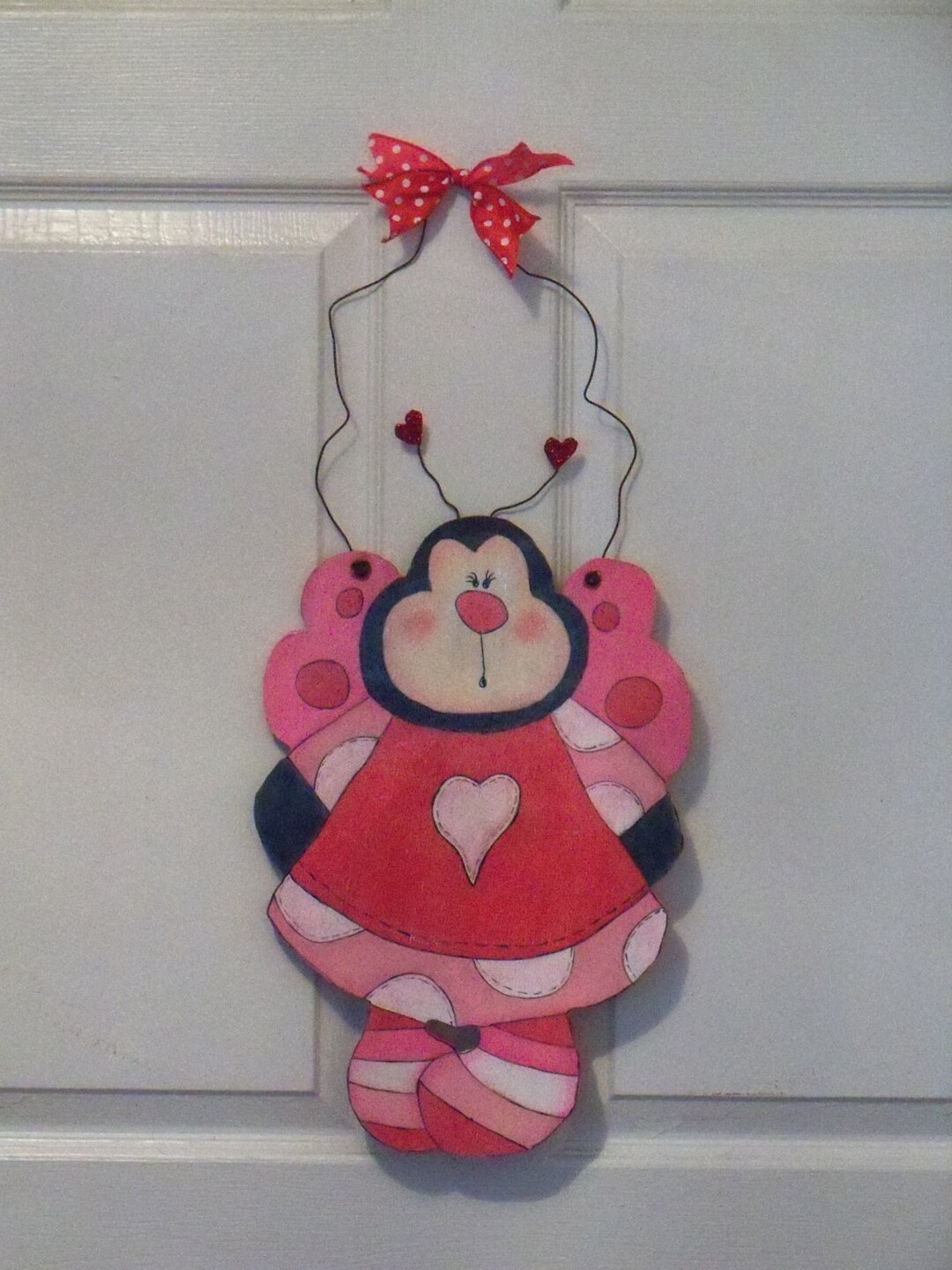 Valentine's Day Love Bug Door Hanger Decoration / Valentine Decor - Etsy