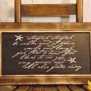 Starfish Poem Sign, Handmade Sign, Wooden Sign, Starfish Decor, Peace ...