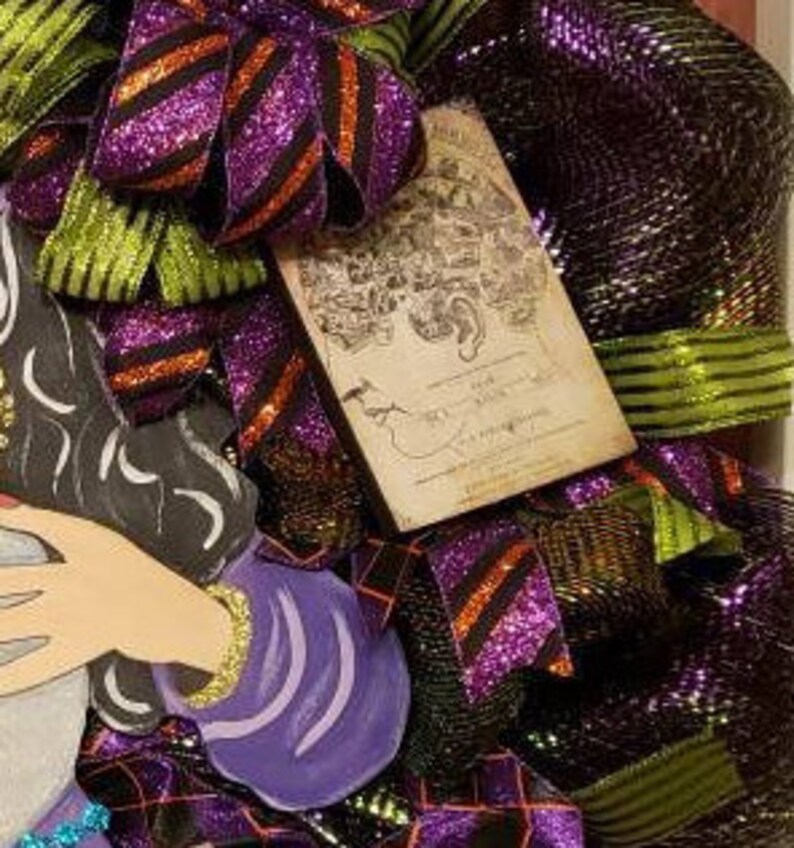 Halloween Psychic Fortune Teller Wreath Crystal Ball Sign - Etsy