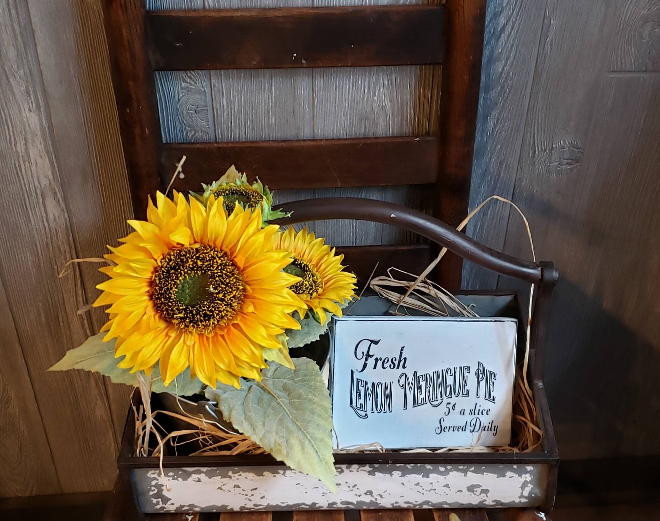 Wooden Mini Farmhouse Lemon Meringue Pie Sign - Etsy