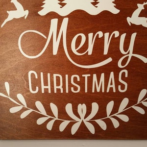 Handmade Christmas Sign, Wooden Christmas Sign, Hand Painted Christmas ...