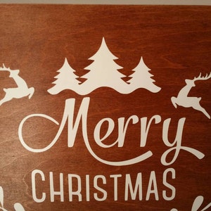 Handmade Christmas Sign, Wooden Christmas Sign, Hand Painted Christmas ...