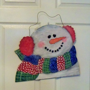 Handmade Wooden Snowman Sign, Snowman Sign, Snowman Decoration, Snowman ...
