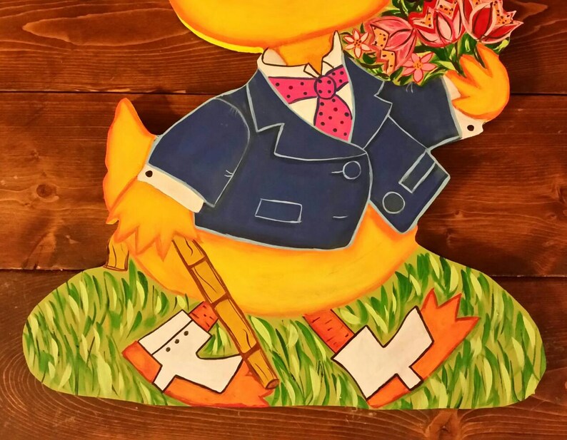 Made to Order Vintage Style Easter Duck Door Hanger / Easter Duck ...
