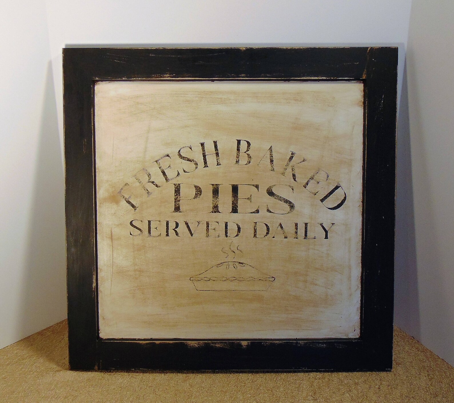 Large Handmade Fresh Baked Pies Sign Wooden Kitchen Sign - Etsy