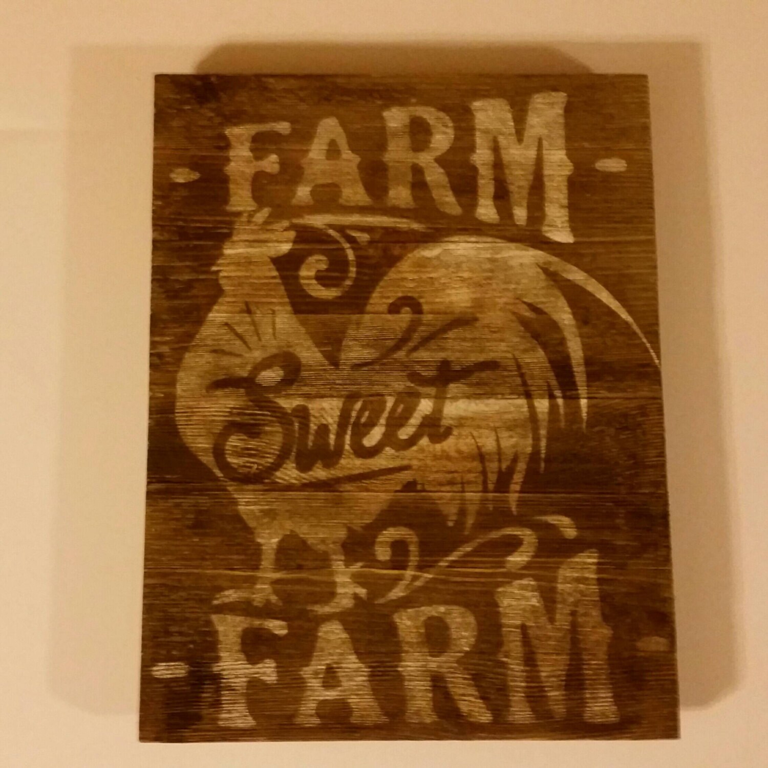 Faux Barnwood Farm Kitchen Sign Farm Sweet Farm Sign Farm - Etsy