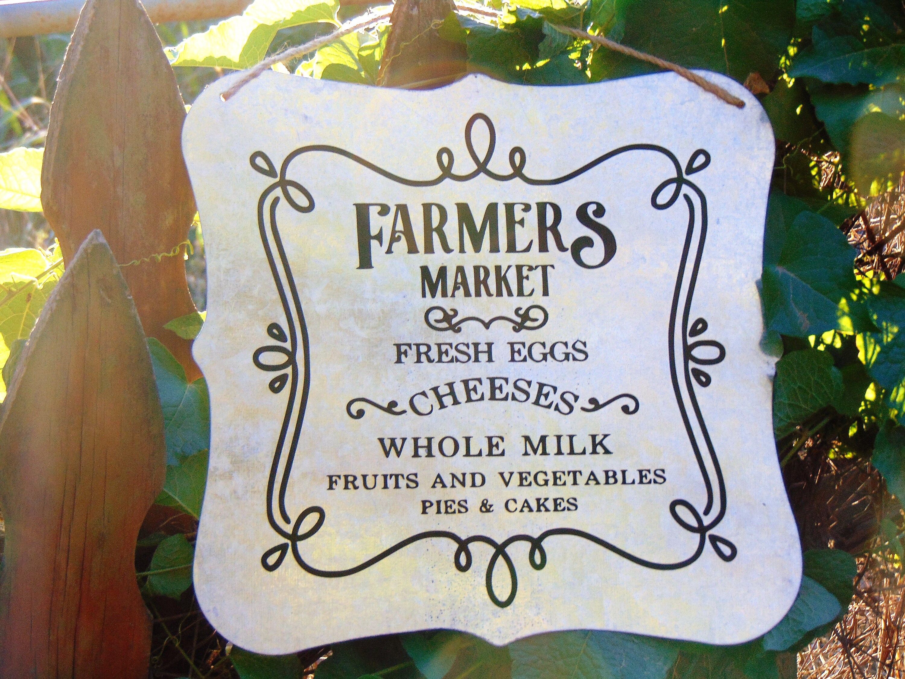 Metal Farmers Market Sign Tin Farm Sign Farmers Market Sign - Etsy