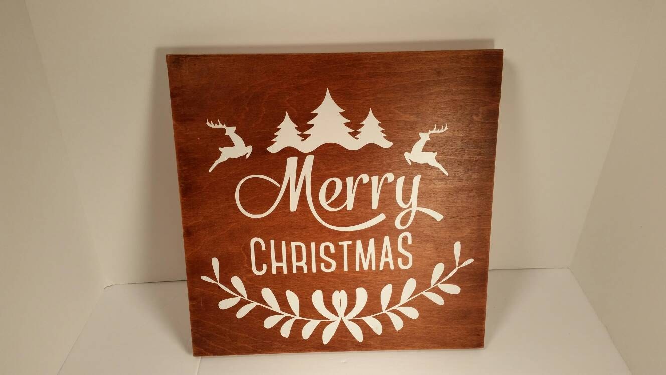 Handmade Christmas Sign Wooden Christmas Sign Hand Painted - Etsy