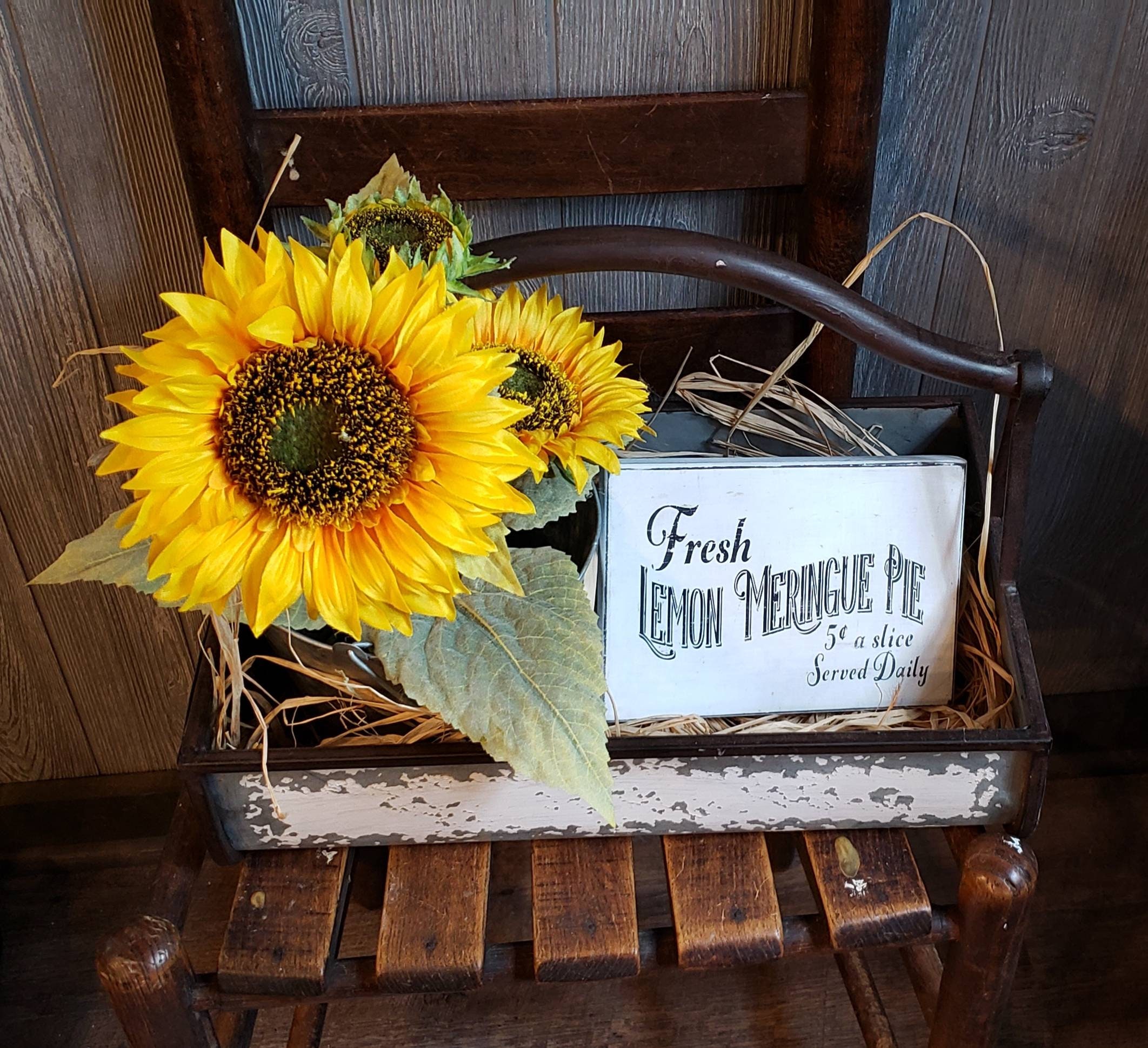 Wooden Mini Farmhouse Lemon Meringue Pie Sign - Etsy