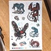 Cryptids Sticker Sheet - Etsy