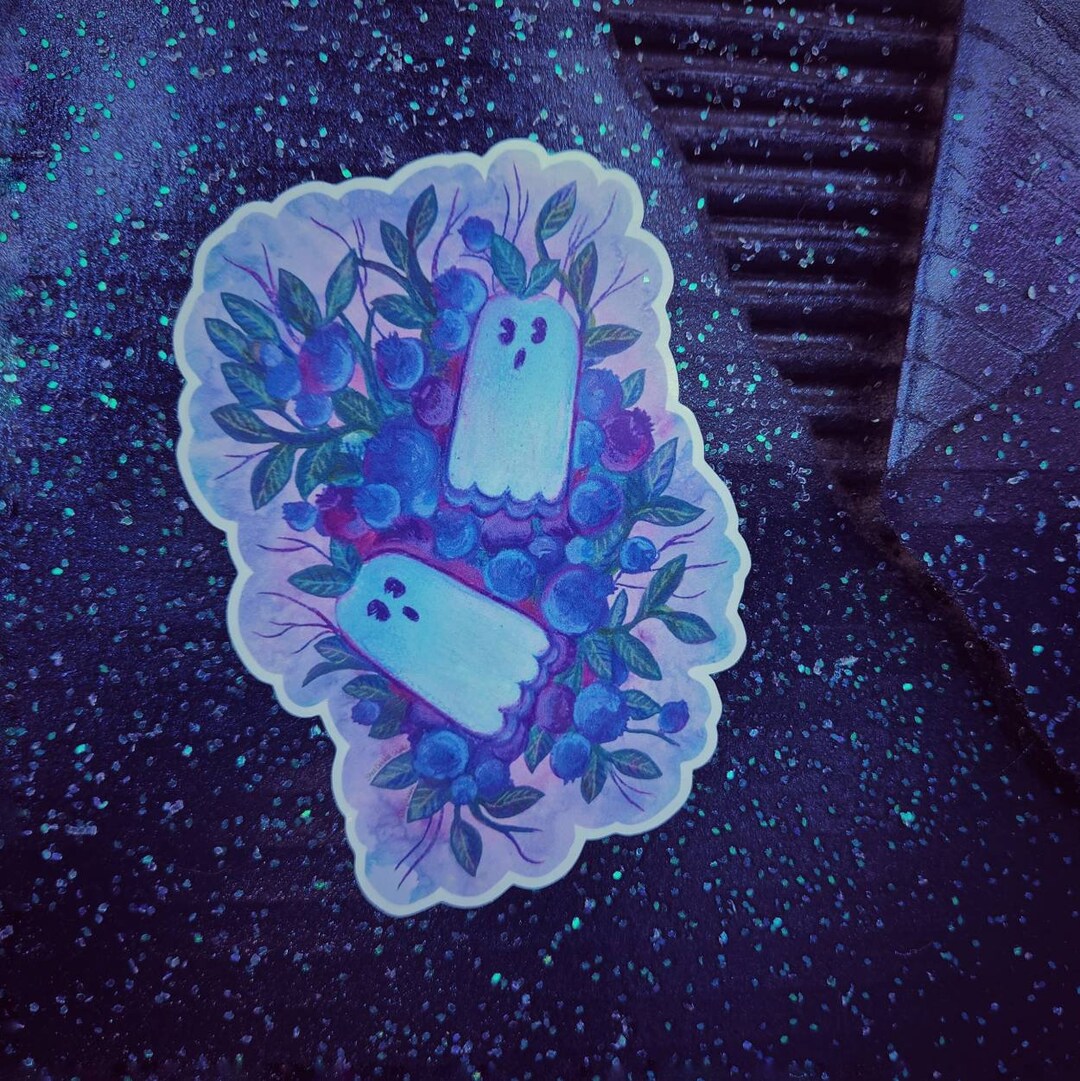 Cute Sticker - Boo-berry Blueberry Ghosts - Pun Intended - Etsy