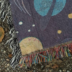 Cosmic Clouds Woven Blanket Decorative Floral Wall Tapestry - Etsy