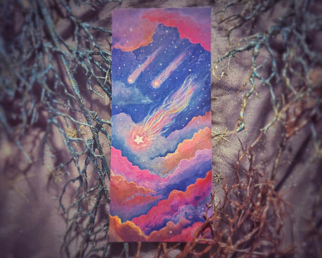 Art Print - Dreams of a Fallen Star - Celestial, Shooting Stars ...