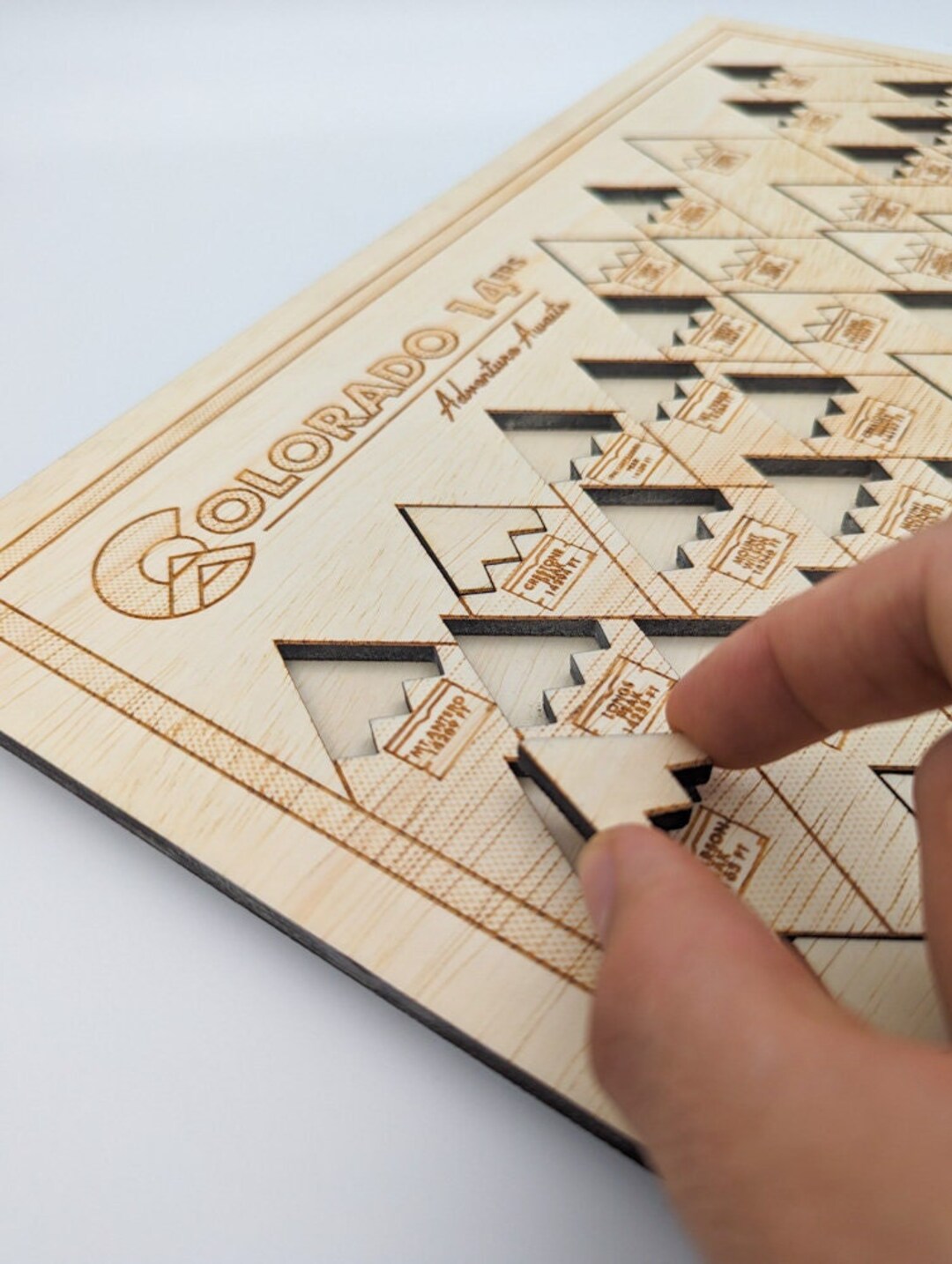 Colorado 14ers Wood Tracker, Colorado Fourteeners Checklist, Colorado ...