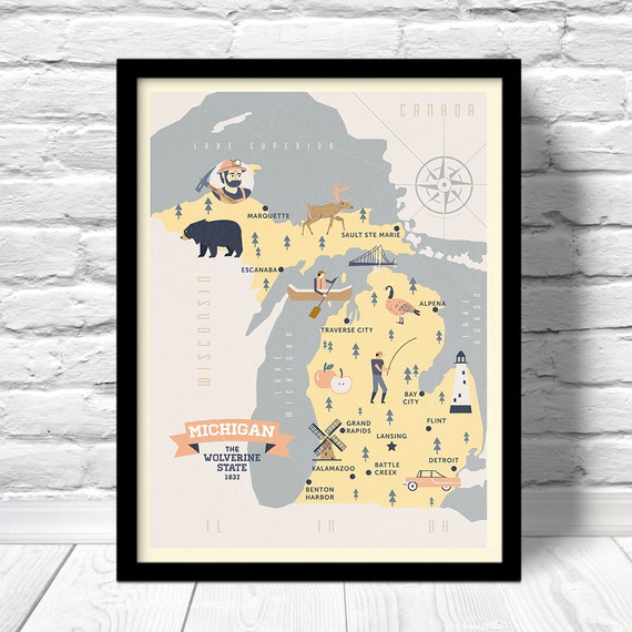 State Of Michigan Map
