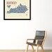 Kentucky Map, the Bluegrass State Map, Original Map, Nursery Map, Home ...