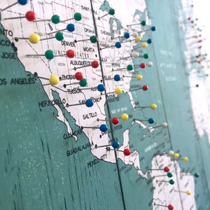 United States Map, Map With Quote, Gift for Travelers, Paper ...