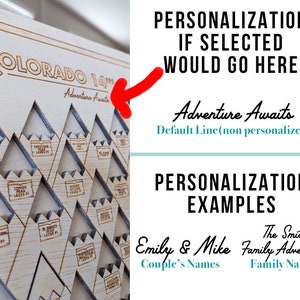 Colorado 14ers Wood Tracker, Colorado Fourteeners Checklist, Colorado ...