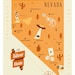 Nevada Map, the Sagebrush State Map, Original Nevada Map, Nursery Map ...