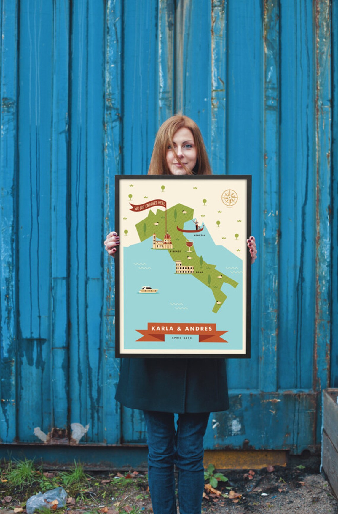 Frame for Your Map - Etsy