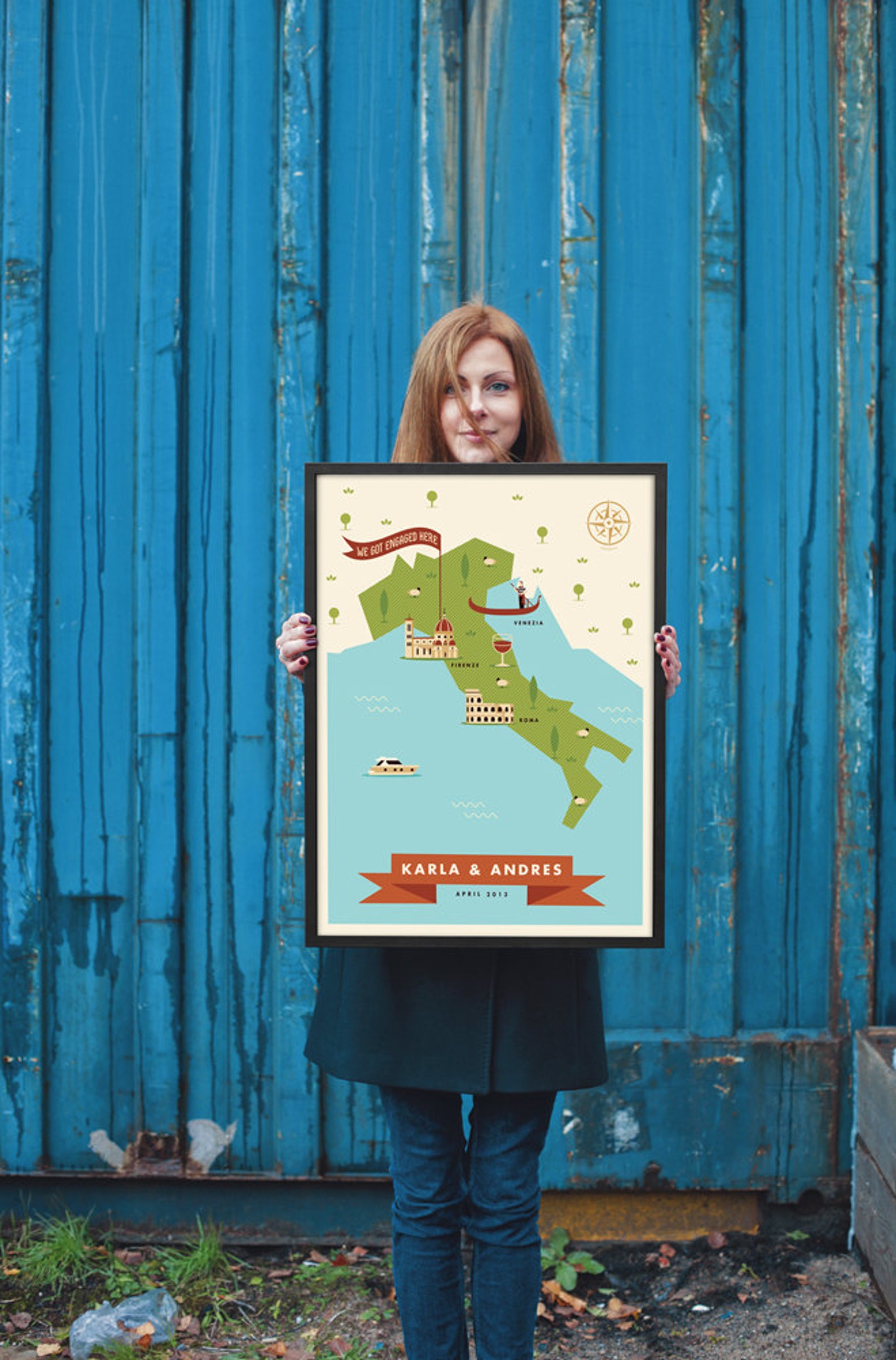 Frame for Your Map - Etsy