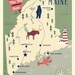 Maine Map, the Pine Tree State Map, Original Maine Map, Nursery Map ...