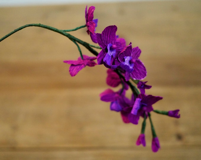 Paper Orchid Handmade Paper Flowers Orchids Available in Any Color ...